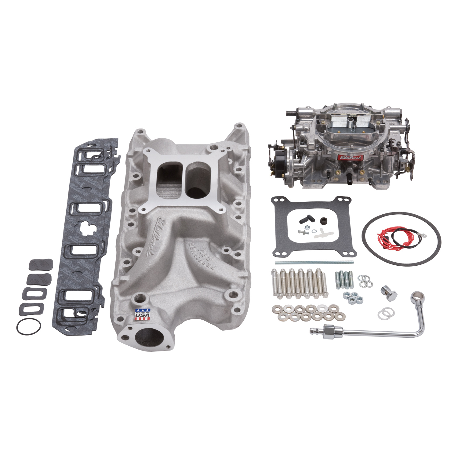 Edelbrock, Intake manifold, Carburetor, Thunder Series, AVS, carb ...