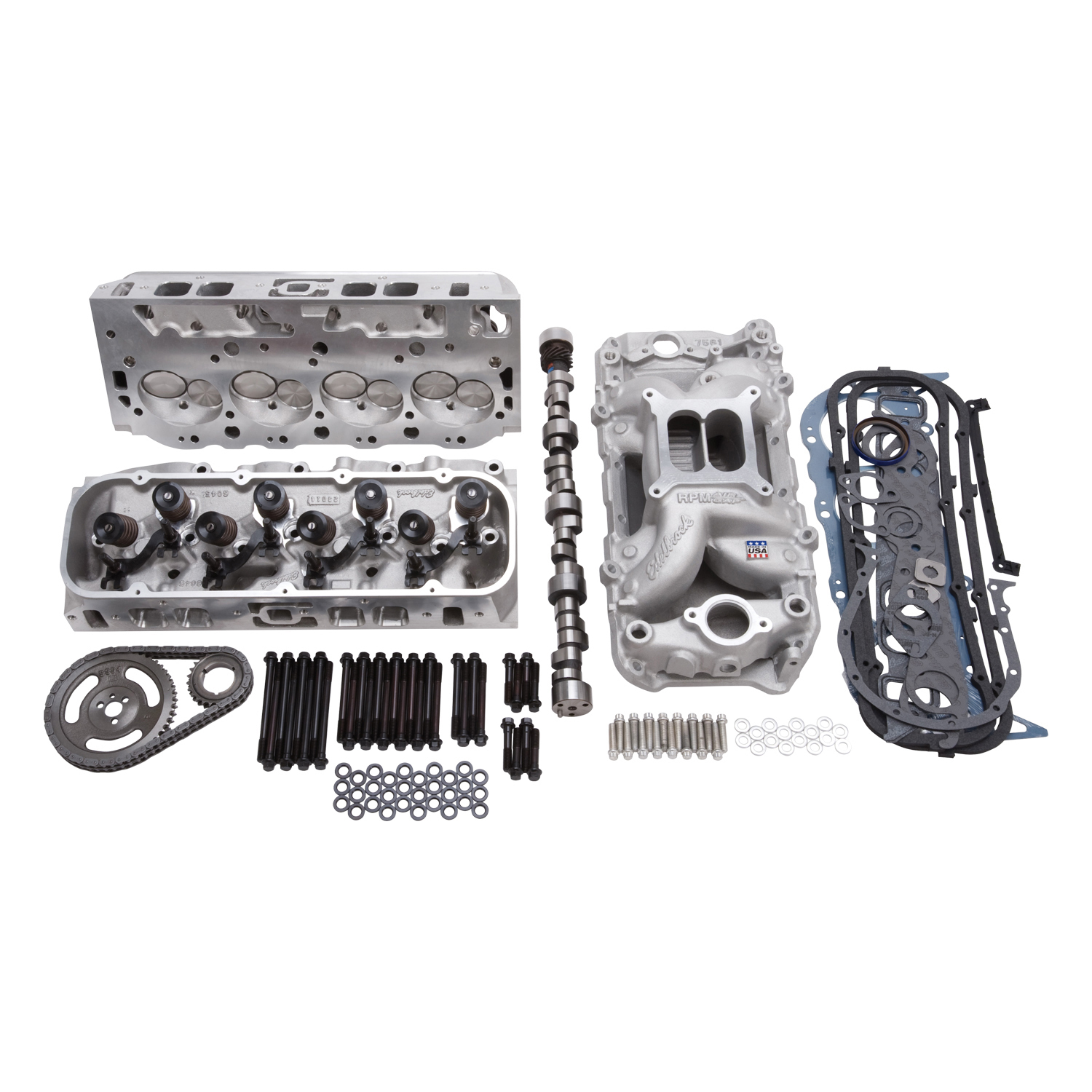 Edelbrock, power package, top end kit, all-in-one-box performance ...