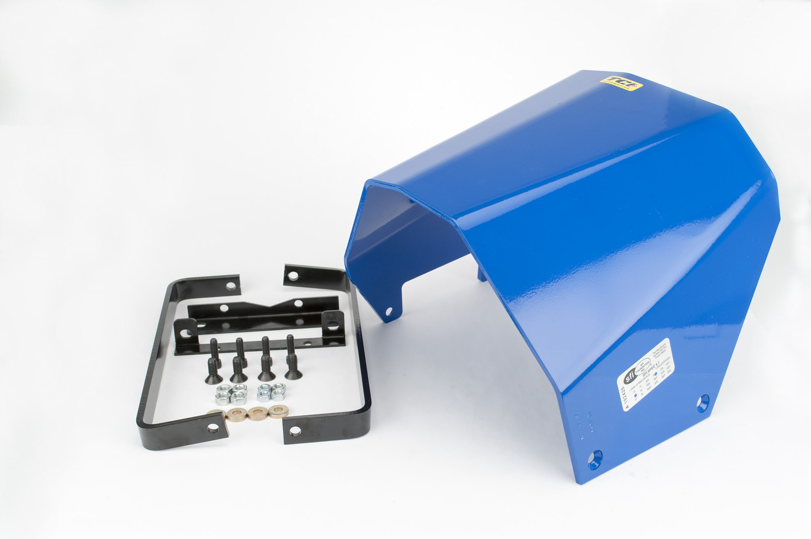 Blue TH400 Aluminum Transmission Shield. - TCI